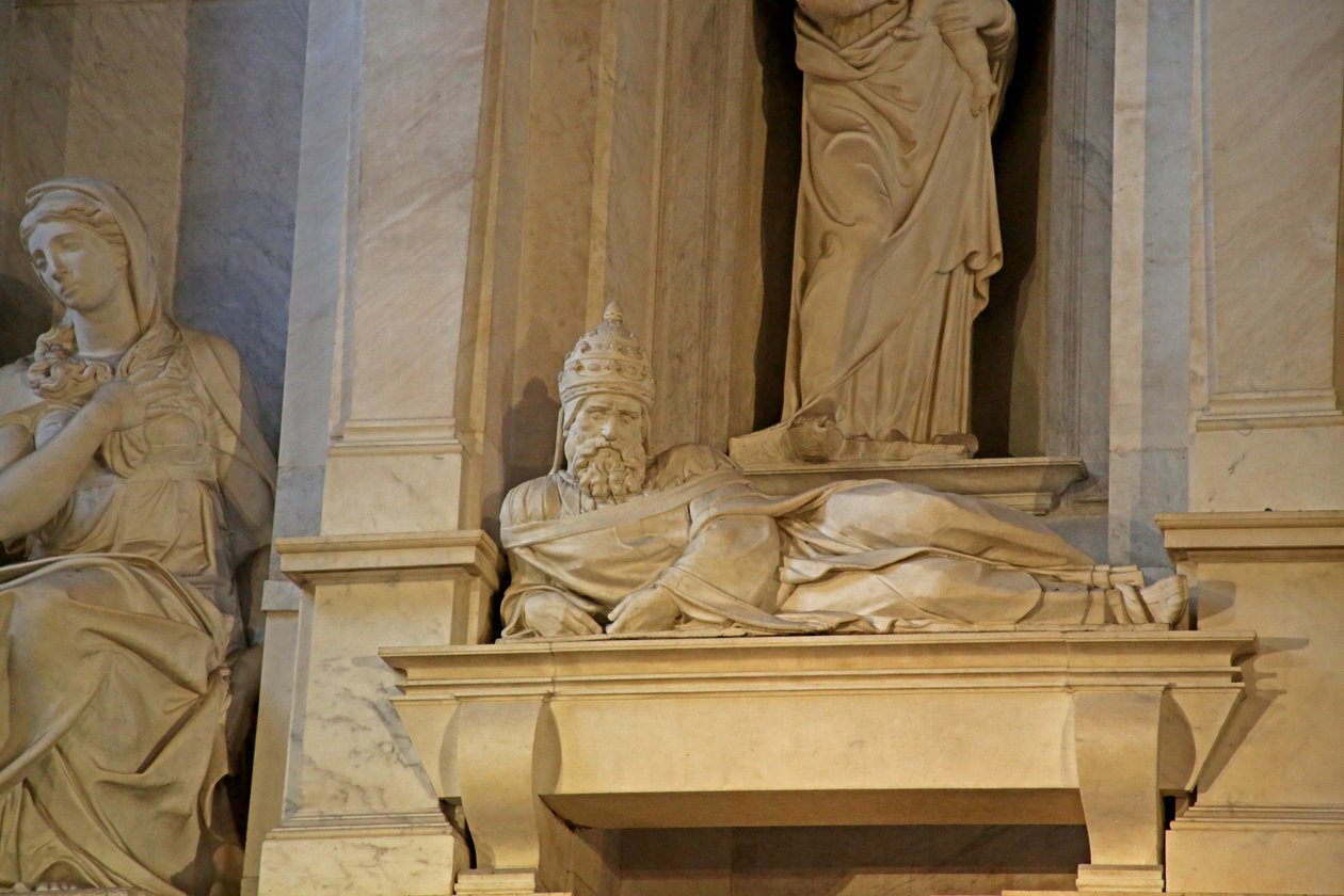 Portrait of Julius II from the Tomb of Julius II, 1515