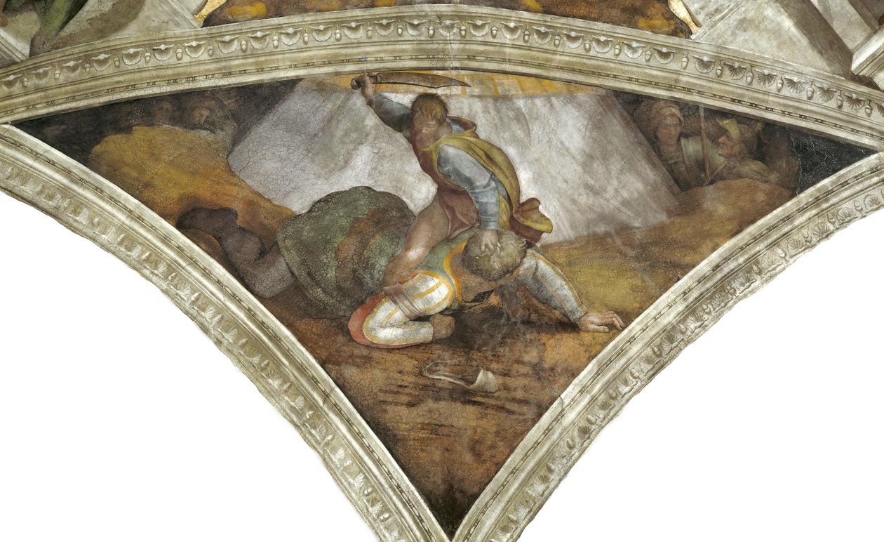 David and Goliath (Sistine Chapel ceiling in the Vatican)