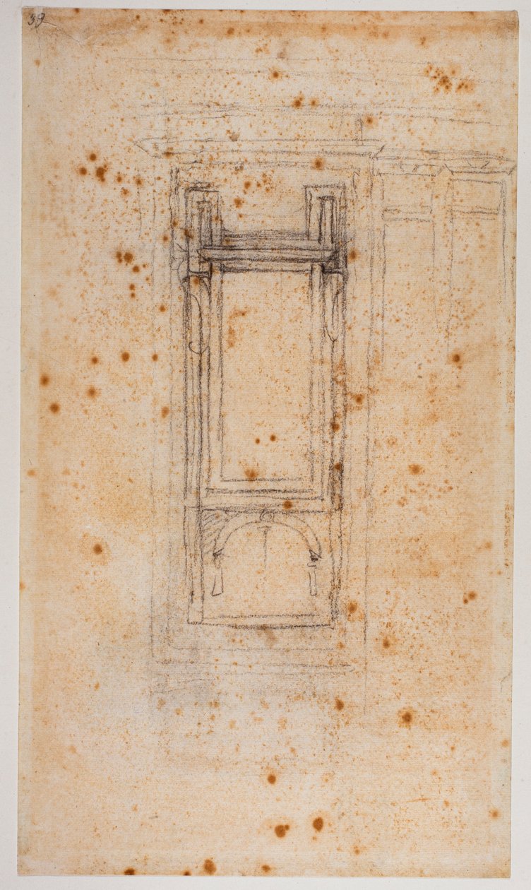 Design for a window and studies for the vestibule of the Laurentian ...