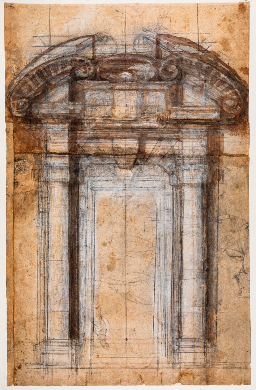 Study for Porta Pia by Michelangelo Buonarroti