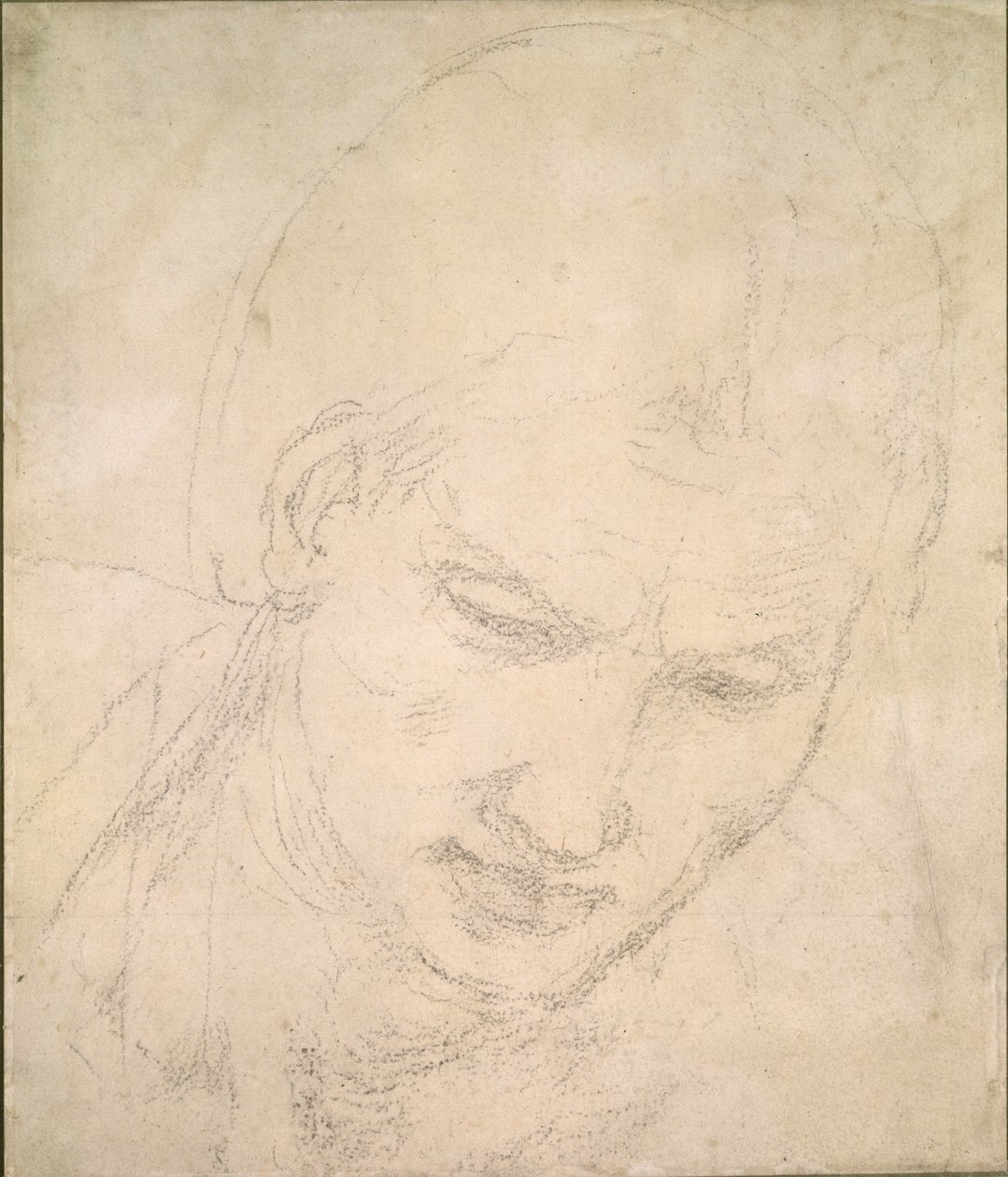 Study of a Head by Michelangelo Buonarroti: Fine art print