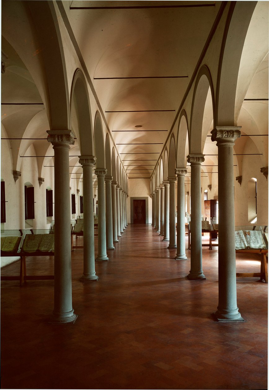 Library of the convent of San Marco in Florence, Italy