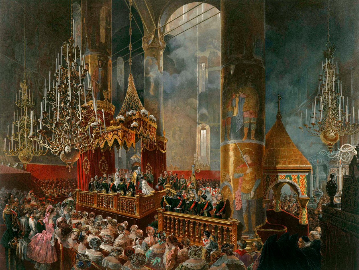 The crowning of Tsarina Maria Alexandrovna of Russia, Moscow