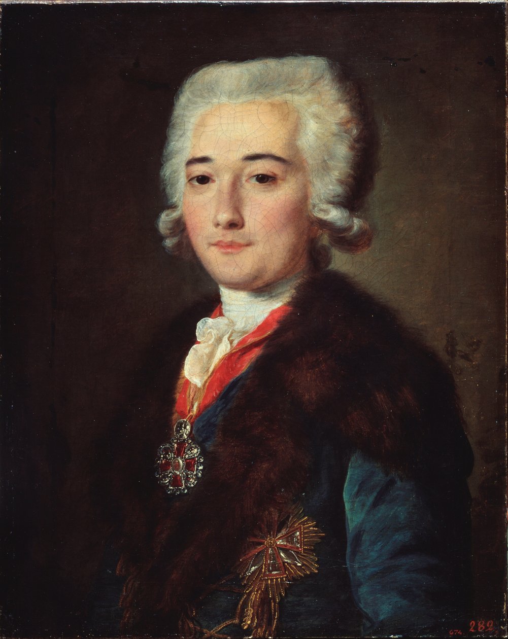 Portrait of Count Alexander Dmitriev Mamonov, Favorite of Catherine II ...