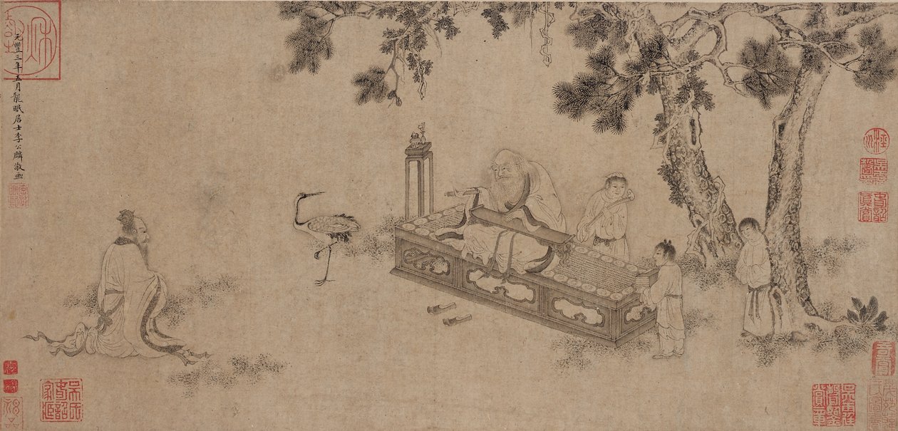 Laozi Delivering the Daodejing