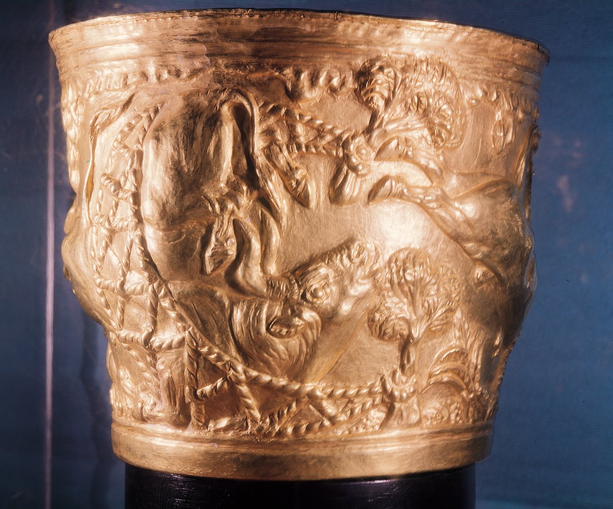 Cup, Depicting the Capture of a Wild Bull, Found in the Royal Tomb of ...