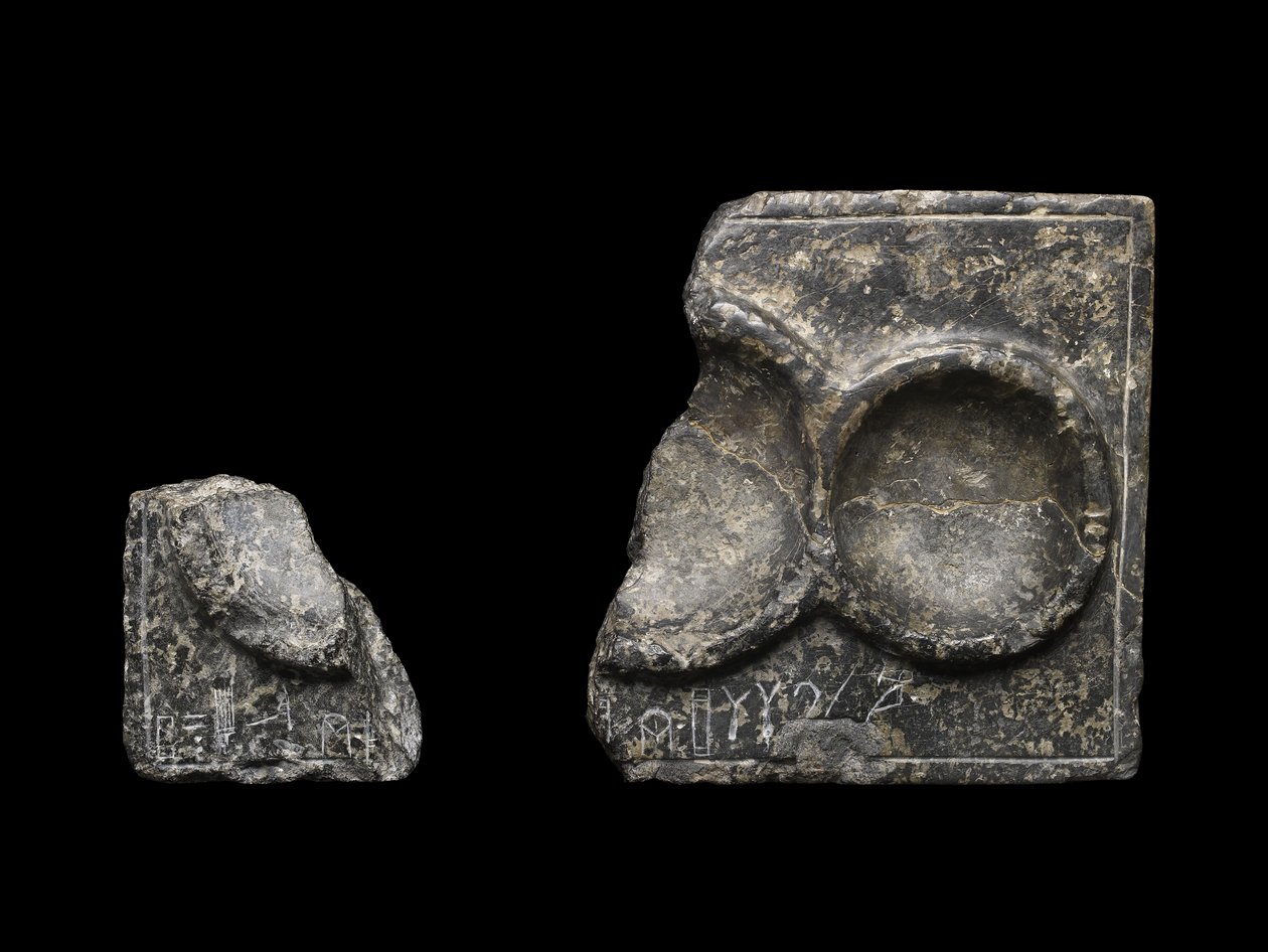 Offering table, inscribed with Linear A Script, from Knossos, Crete ...