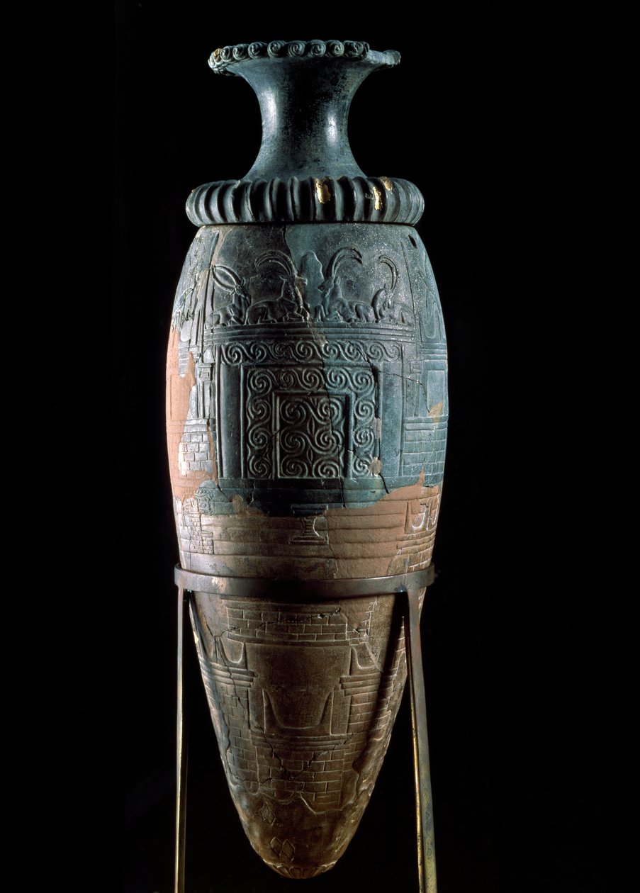 Minoan Art: Rhyton in Green Stone. From Zakros, Crete. Heraklion ...