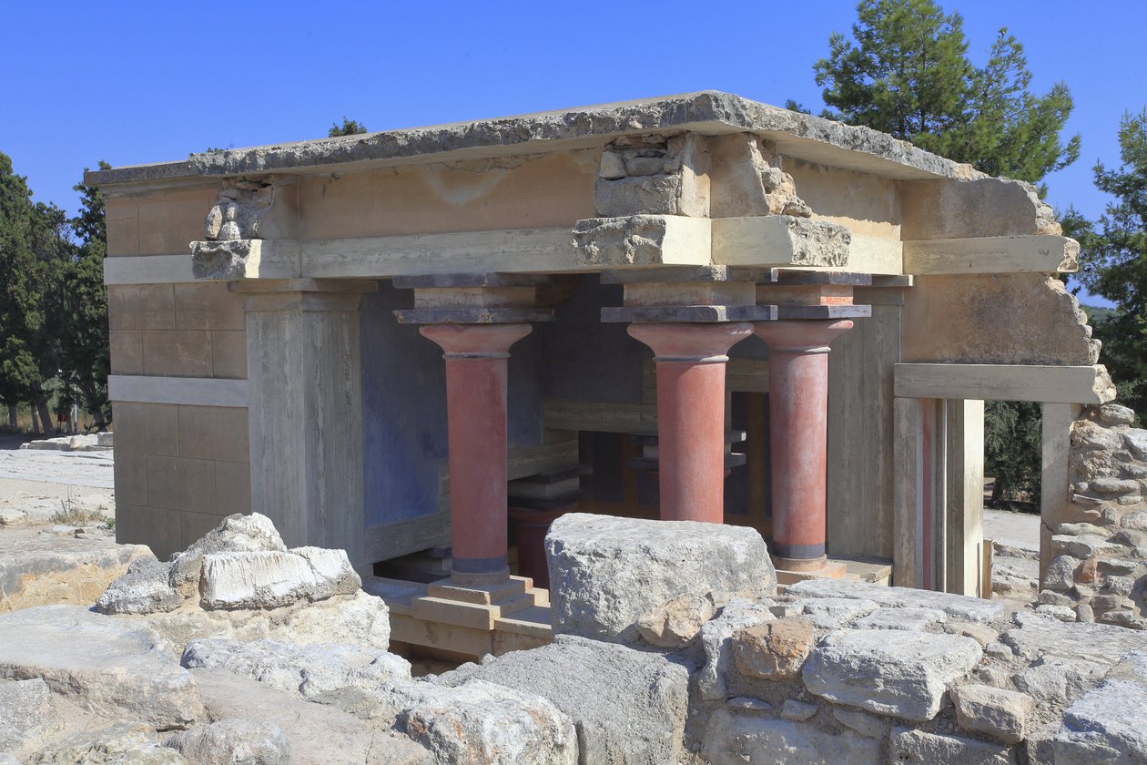Minoan archeological site of Knossos. North lustral basins