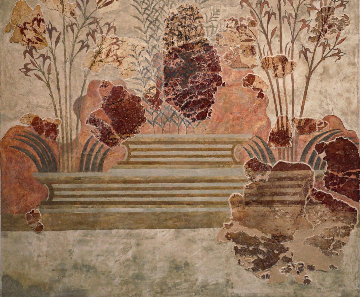 Panel of the 'Lily Frescoes' by Minoan: Buy fine art print