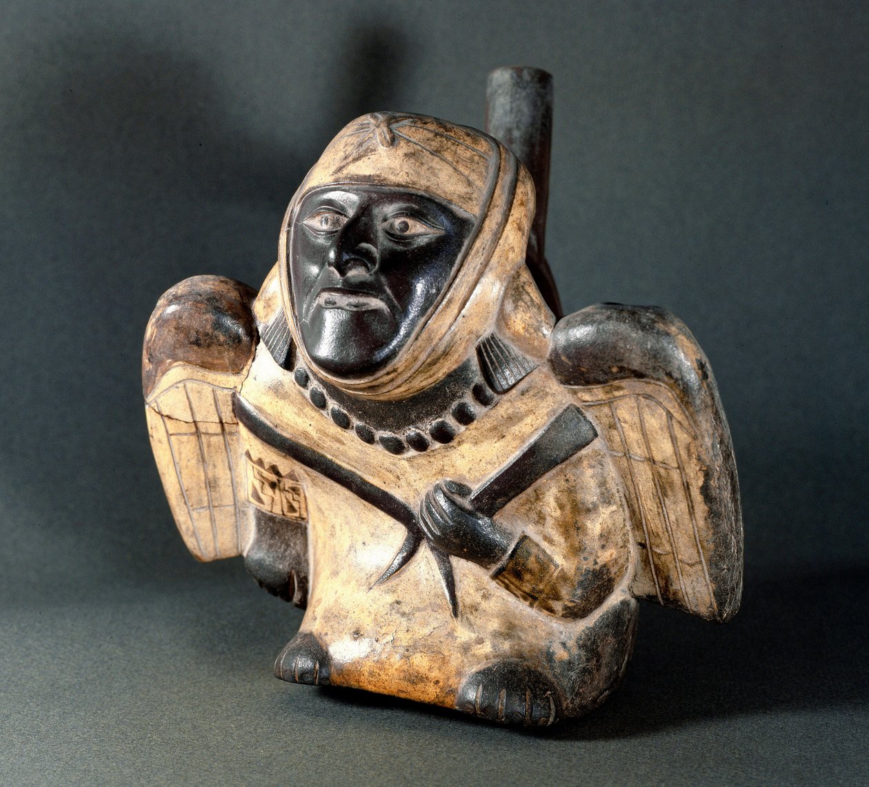 Pre-Columbian Art, Mochica Culture: Vase of Anthropomorphic Form