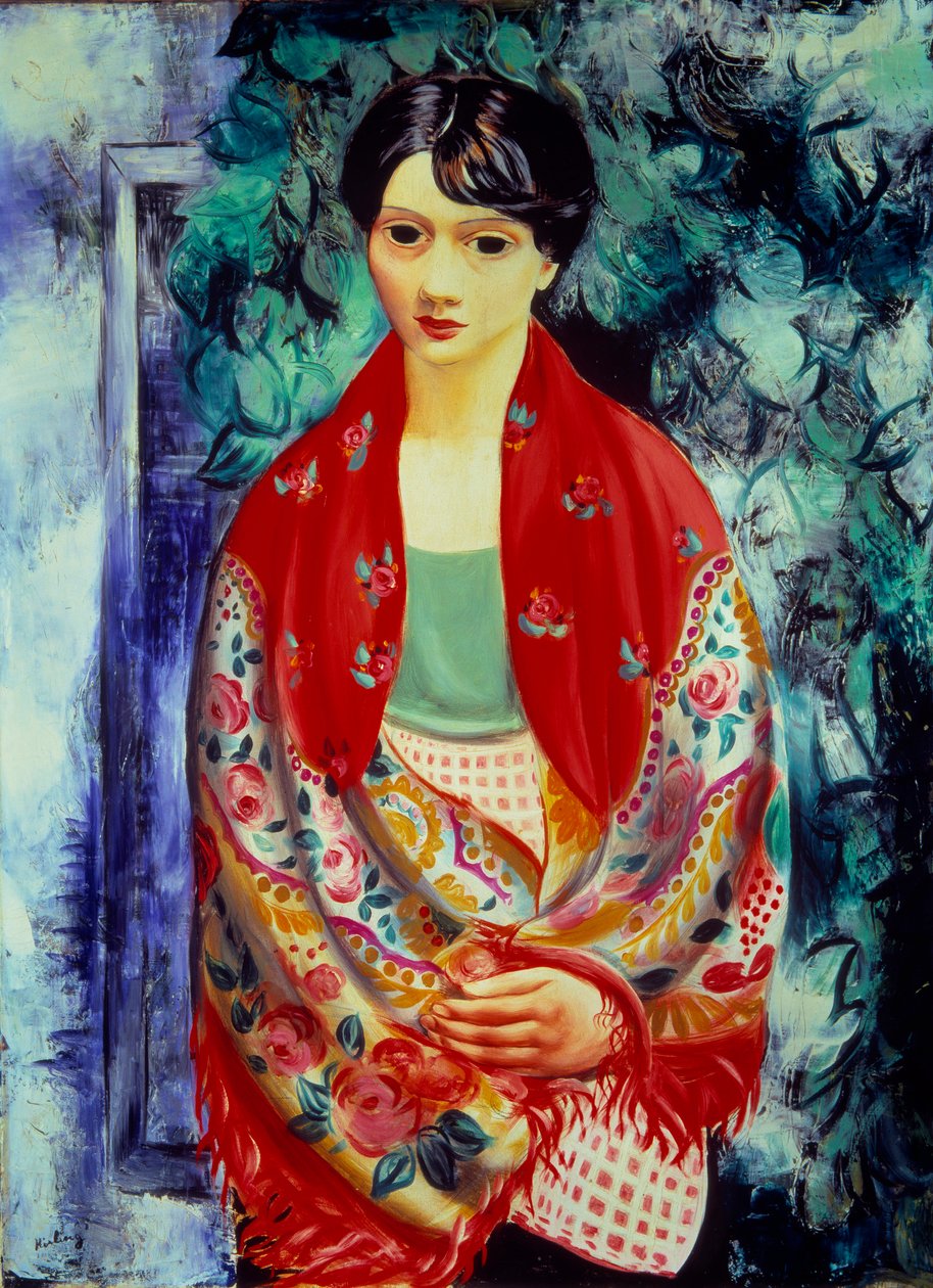 Polish Girl, 20th century by Moise Kisling: Fine art print