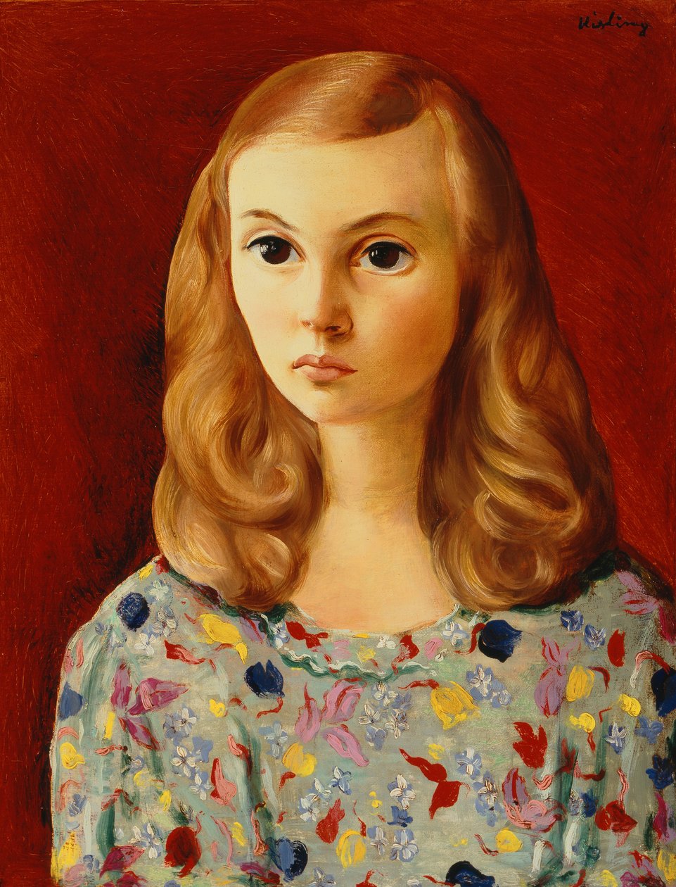 Portrait of a Woman by Moise Kisling: Buy fine art print