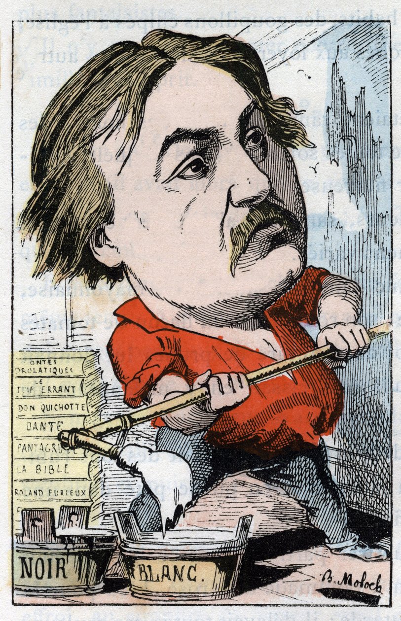 Portrait of Gustave Dore in 'Le Trombinoscope' by Touchatout