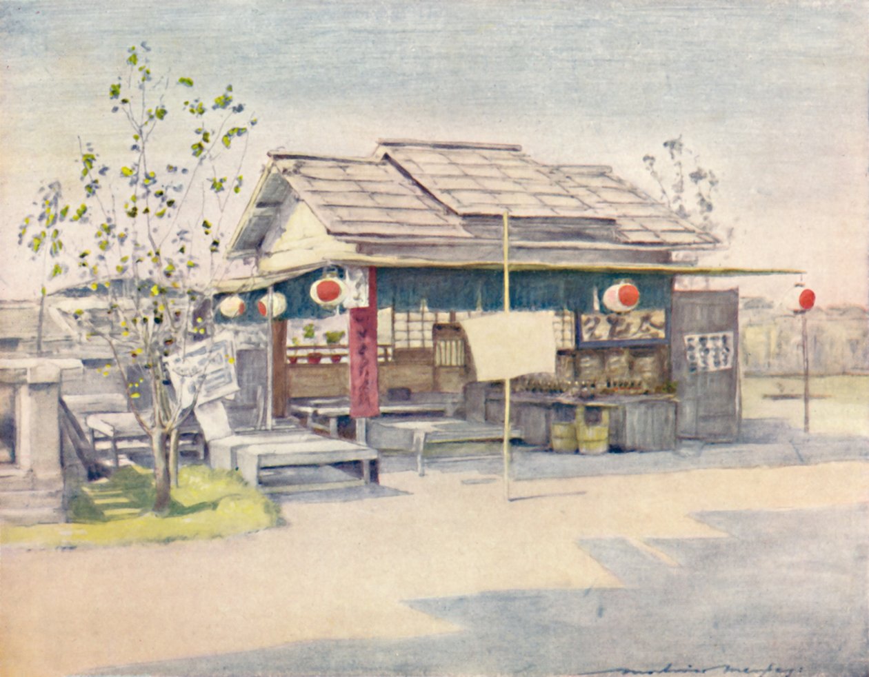 A Tea House, 1903 by Mortimer L Menpes: Buy fine art print