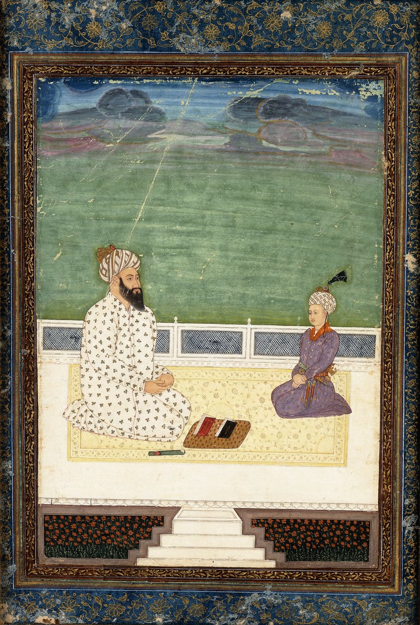 A Mullah and a Pupil by Mughal School: Buy fine art print