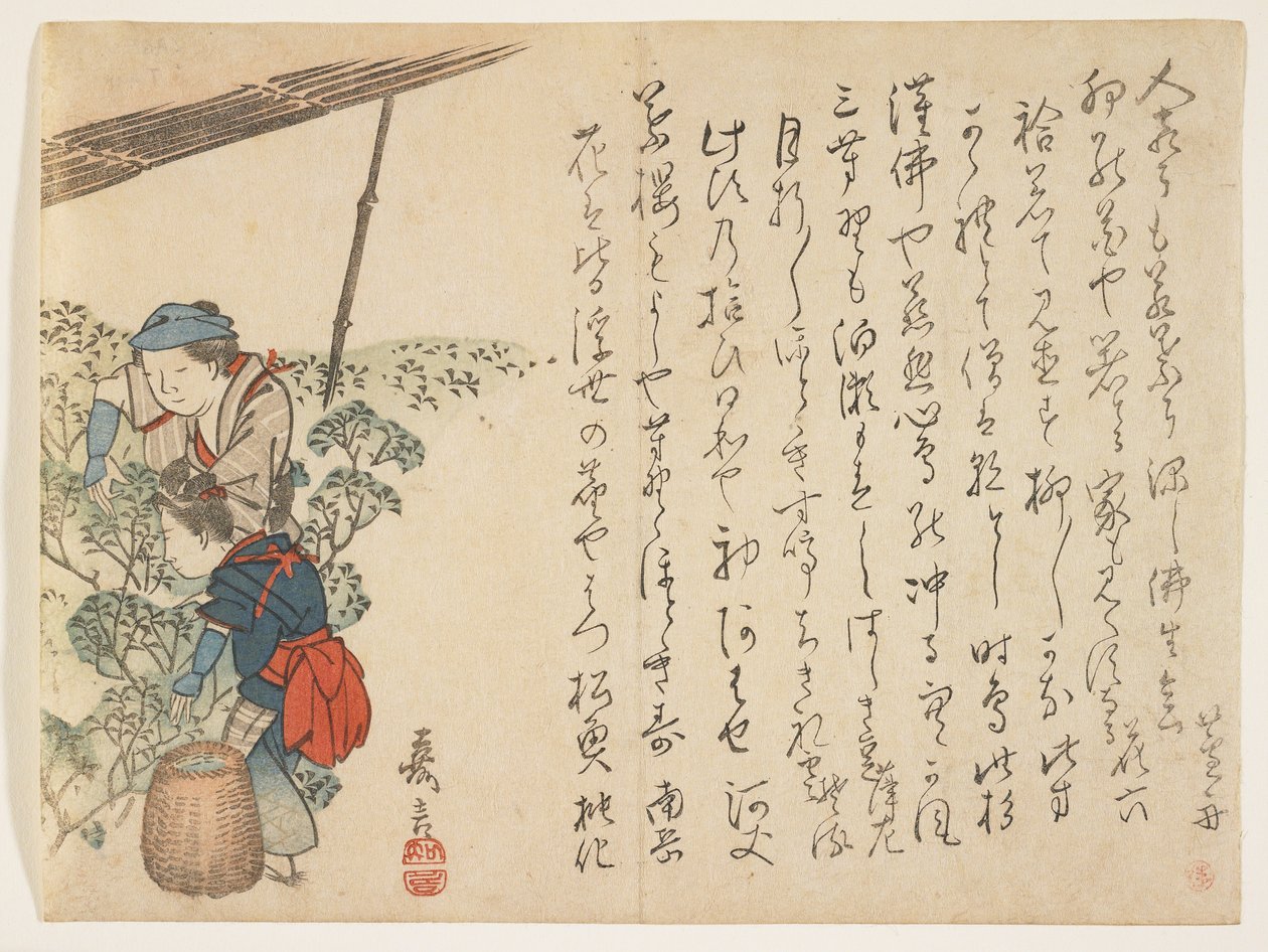 Tea Pickers by Murata Kagen: Premium art reproduction