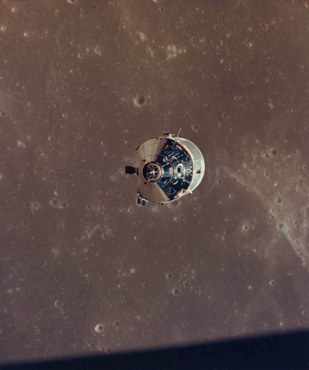 Apollo 11 Command and Service Modules Photographed from the Lunar ...