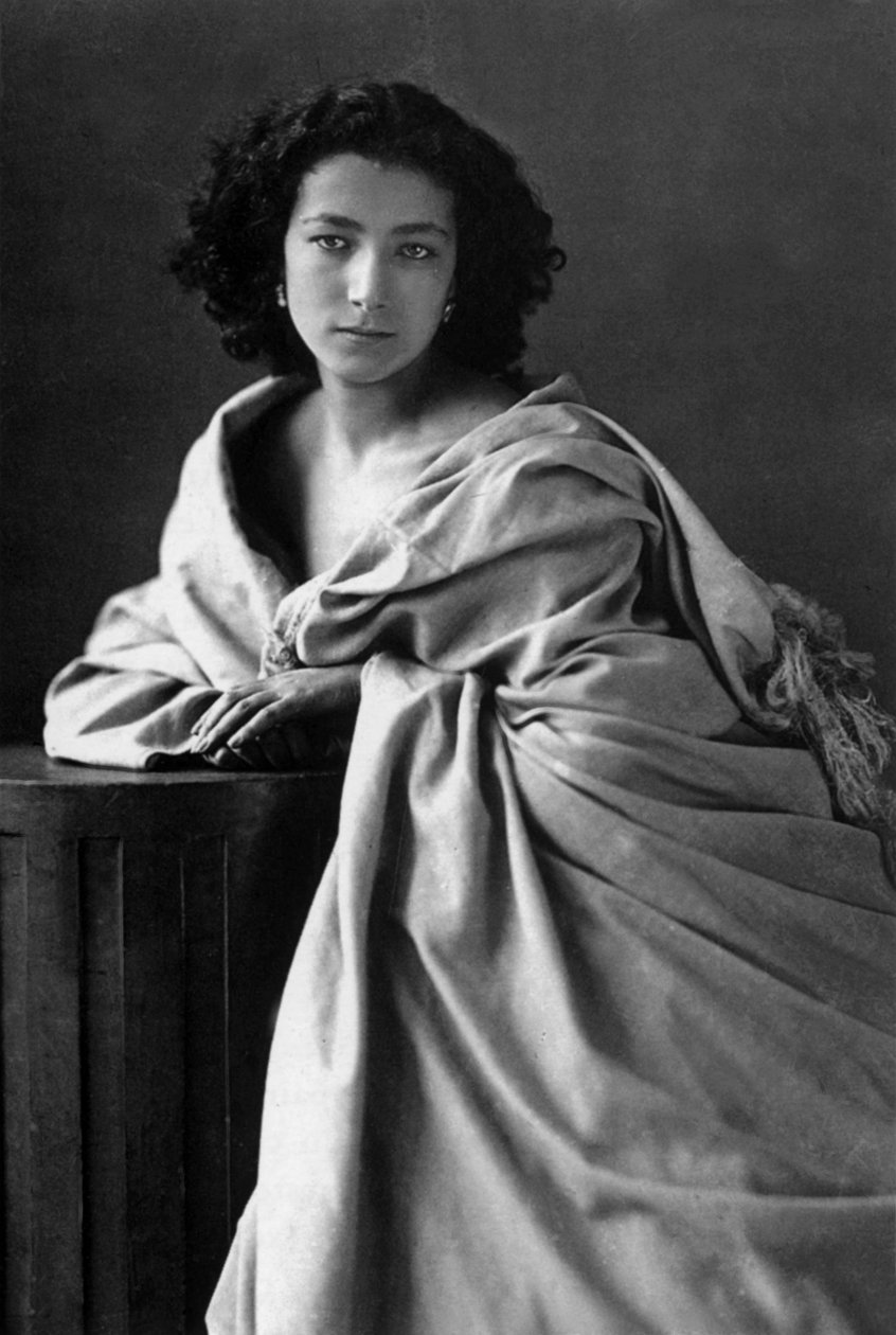 French Actress Sarah Bernhardt (1844-1923), photo by Nadar