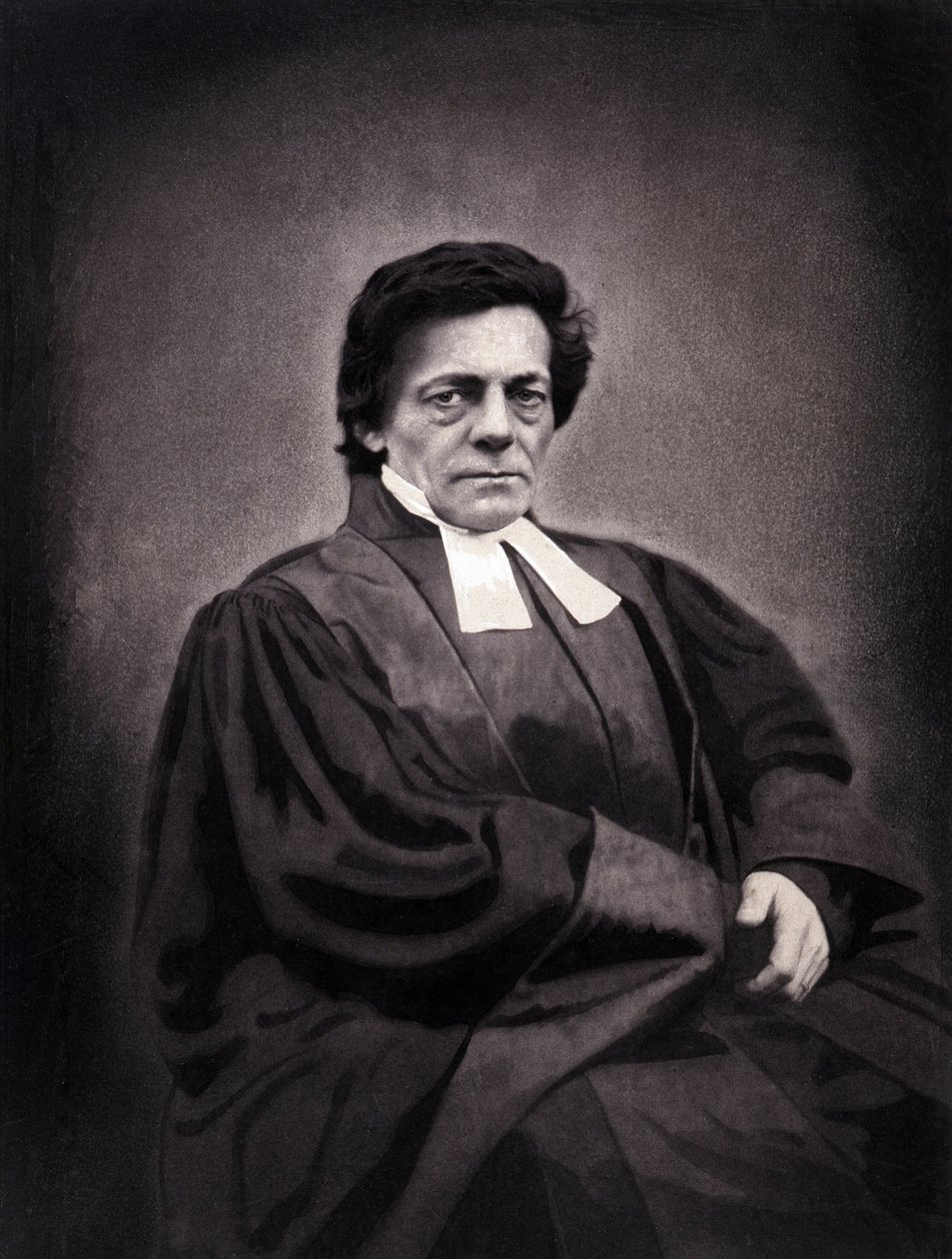 Portrait of Alphonse Monod, pastor of Swiss origin (1802-1856)