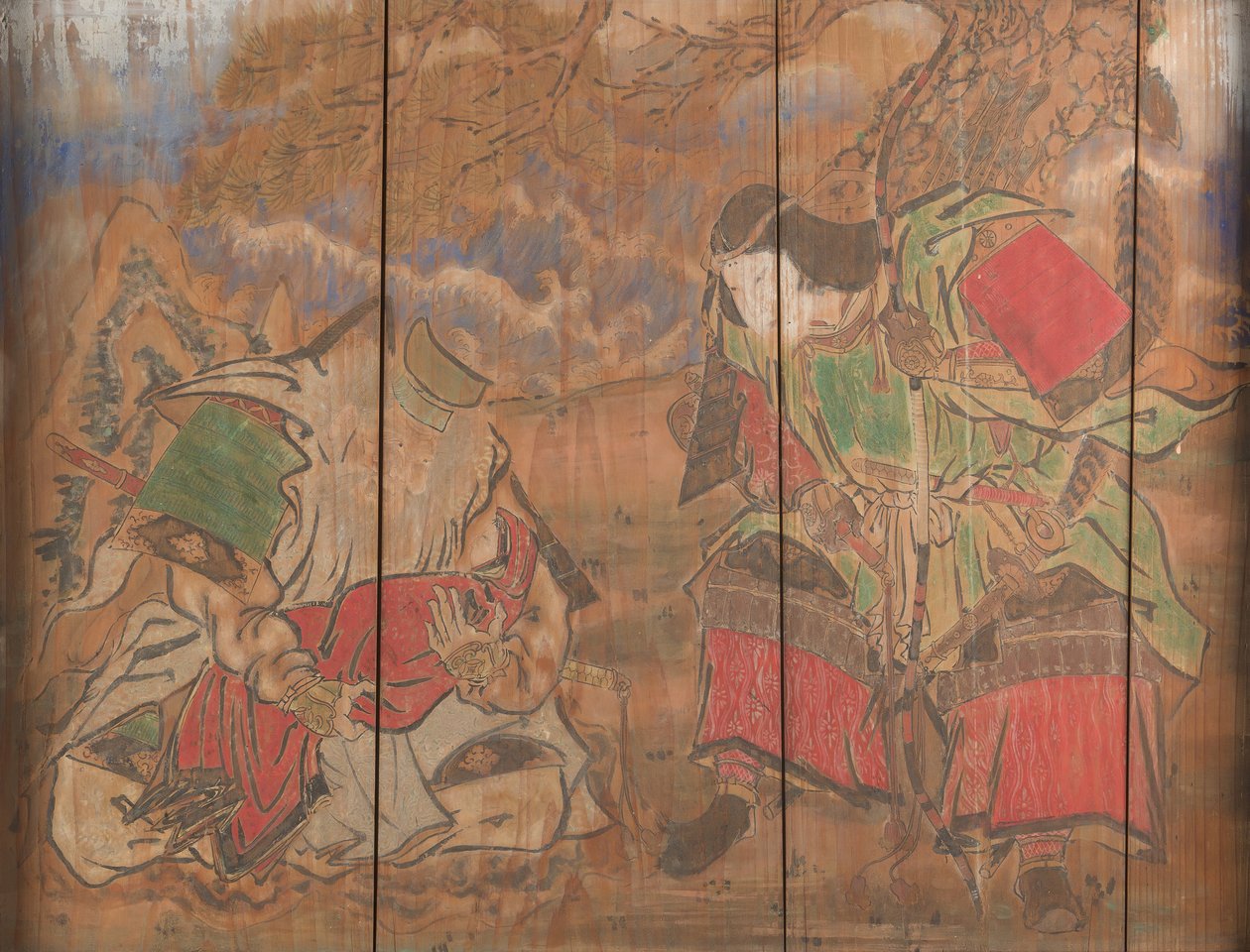 Empress Jingu, Her Minister Takenochi no Sukune, and an Infant the ...