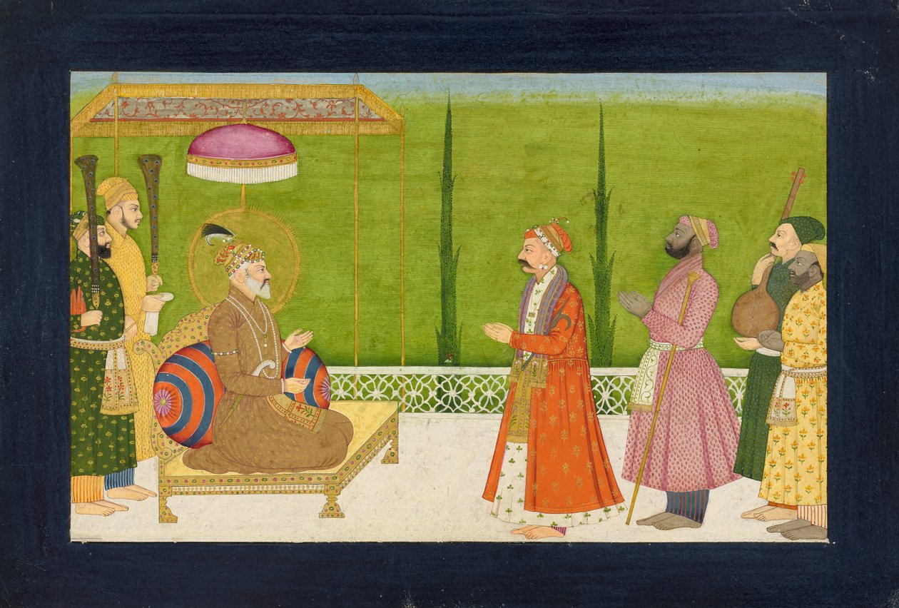 The Poet Sundar Das Before Emperor Shah Jahan, Folio from a Sundar Shringar
