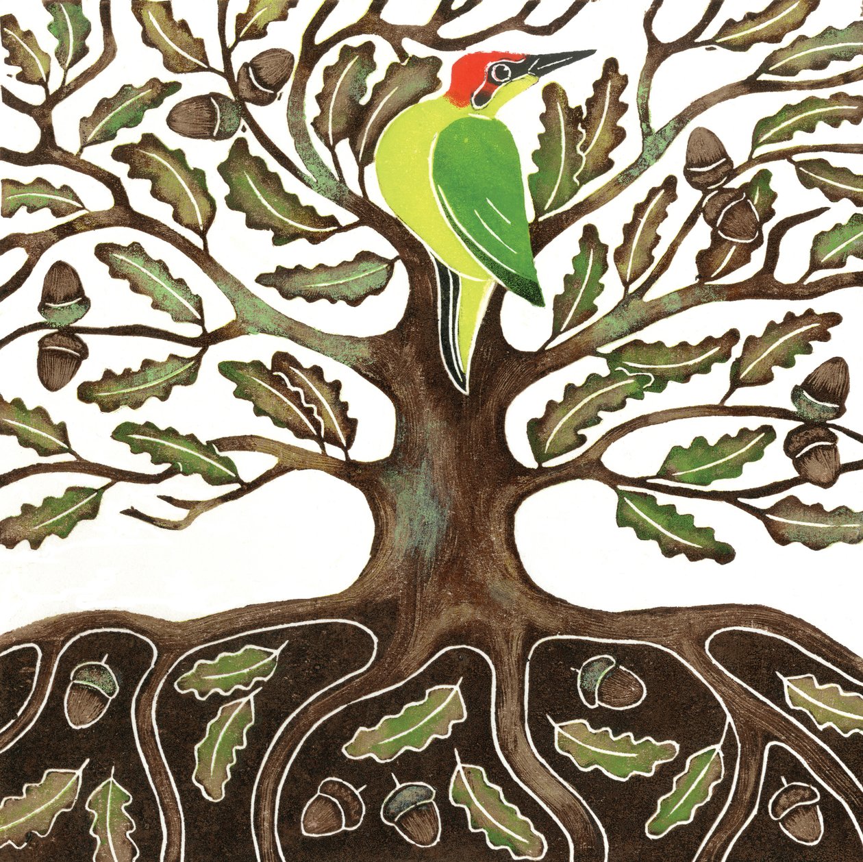 Woodpecker by Nat Morley: Highest-quality art reproduction