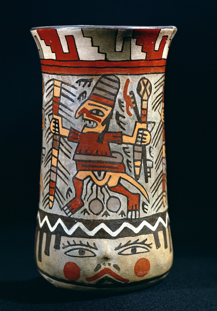 Vase Depicting a Farming Scene by Nazca Culture