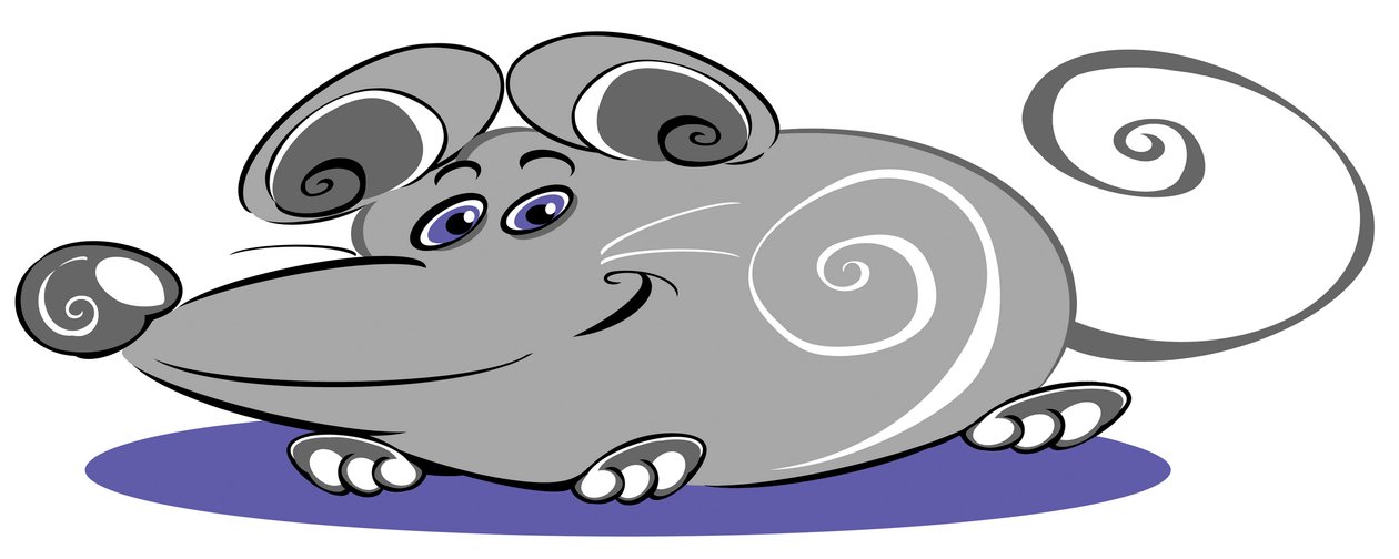 Curly Mouse - Cartoon by Neale Osborne: Buy fine art prints
