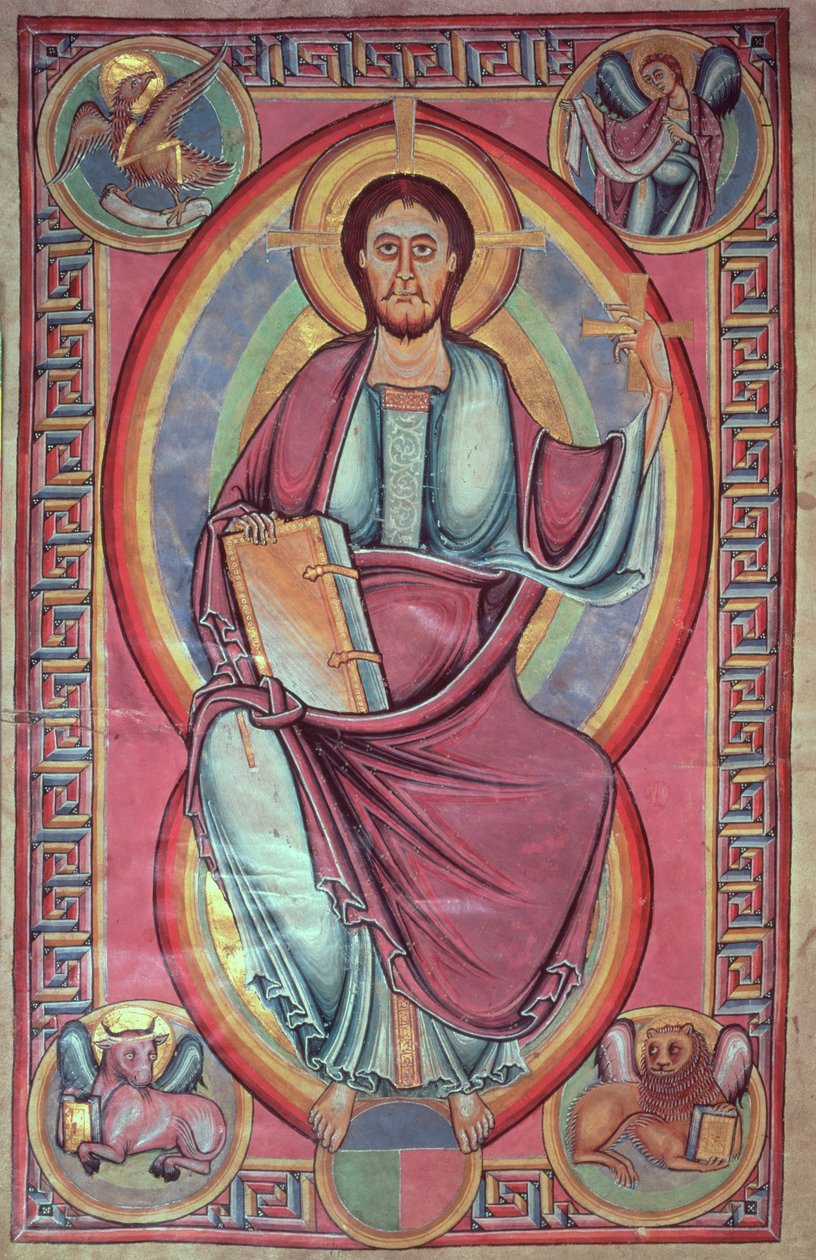 Christ in Majesty, from the Stavelot Bible