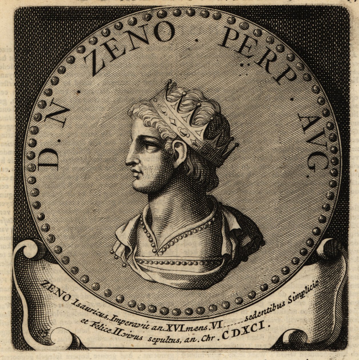 Portrait of Roman Emperor Zeno by Netherlandish School