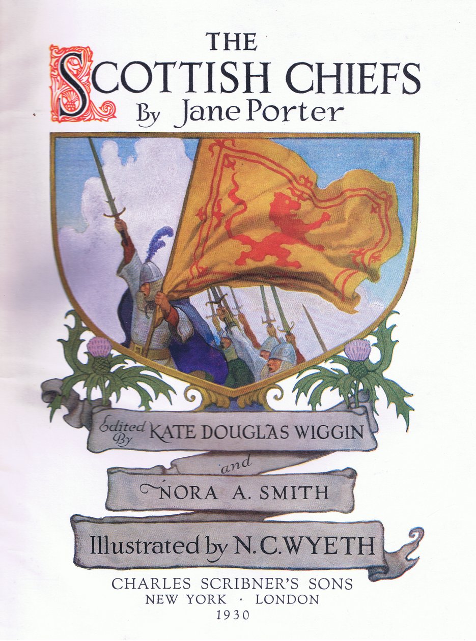 Title page design, from The Scottish Chiefs published by Charles ...