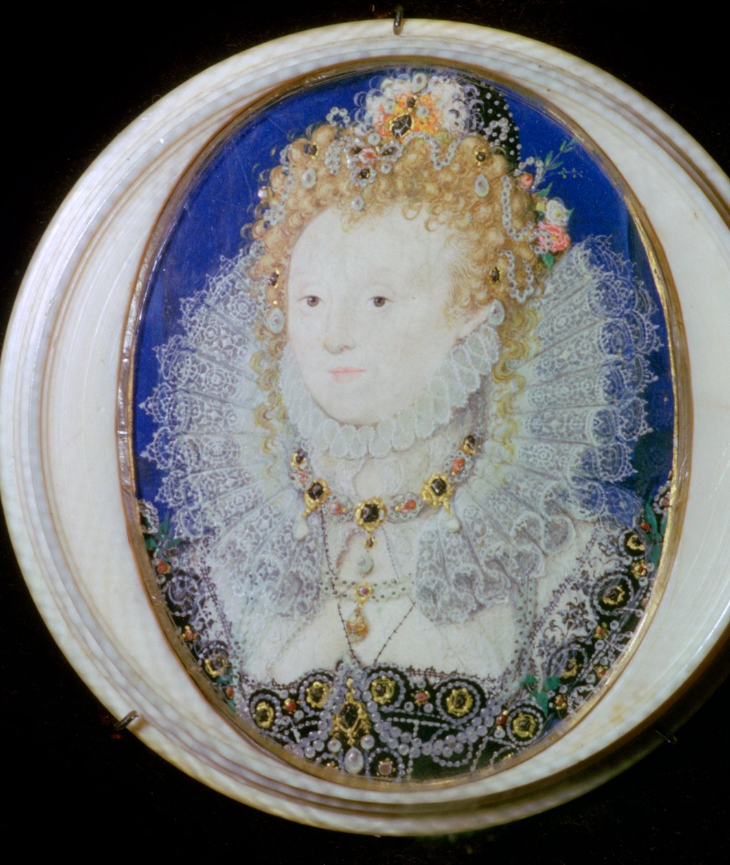 Contemporary Miniature Portrait of Elizabeth I of England