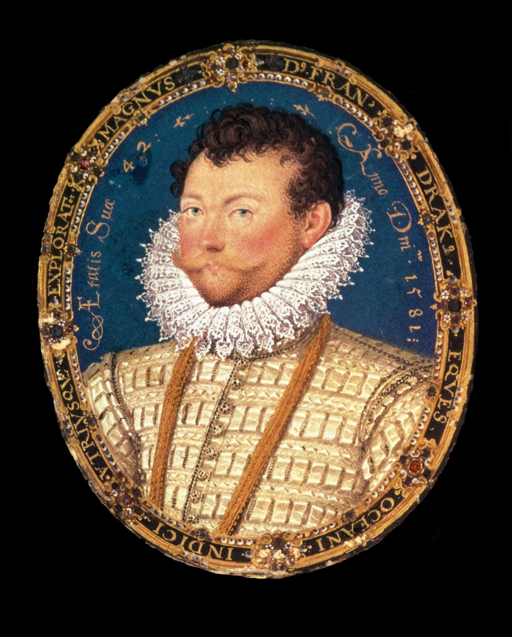 Portrait of Sir Francis Drake by Nicholas Hilliard