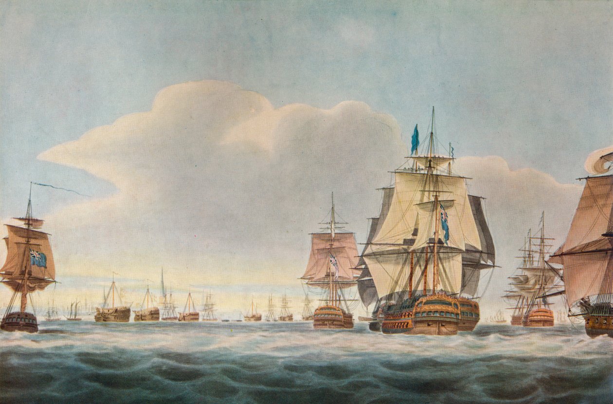 Battle of Copenhagen by Nicholas Pocock: Fine art print