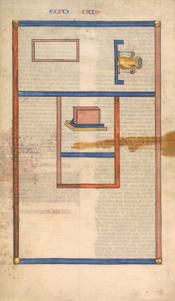 Floor Plan of the Tabernacle, one of six illustrated leaves from the ...