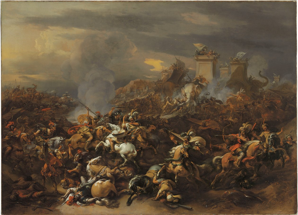 The Battle between Alexander and Porus