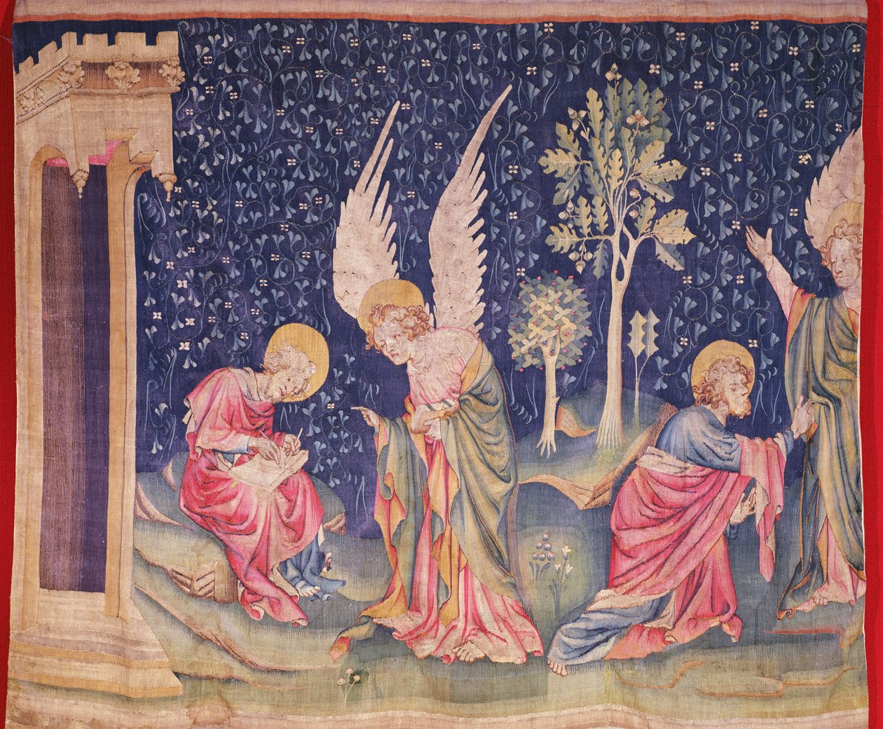 St John and the Angel, from the Apocalypse Tapestry of Angers, 1373-87