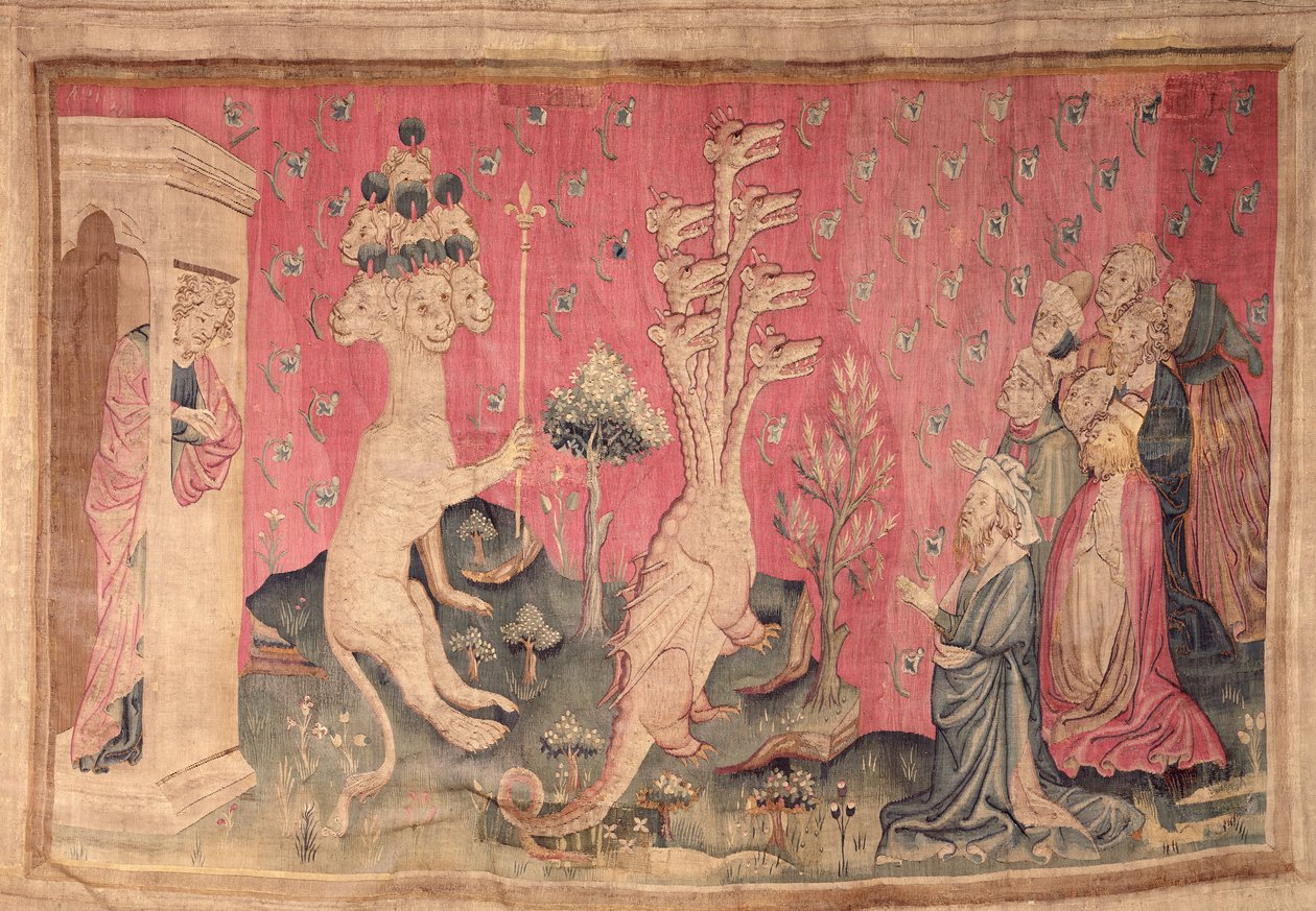 The seven-headed beast from the sea receiving the homage of men, no.41 ...