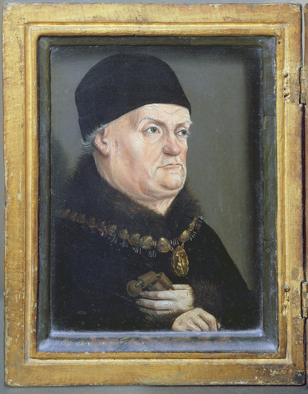 The Matheron Diptych: Portrait of Rene I 'The Good' Duke of Anjou and ...