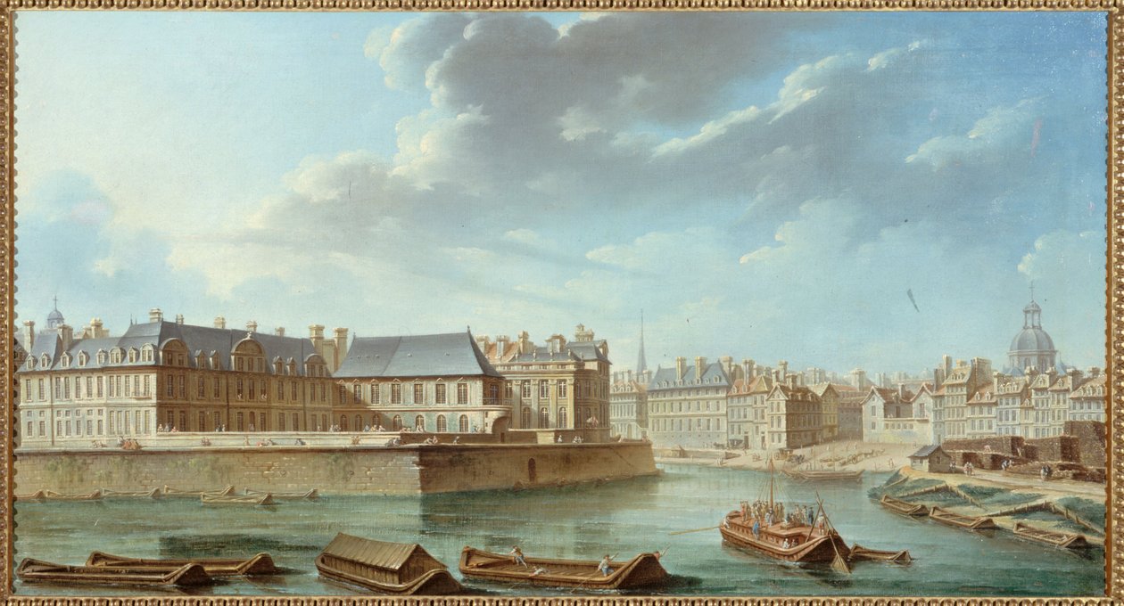 The eastern tip of the Île Saint-Louis, with Hôtel de Bretonvilliers ...