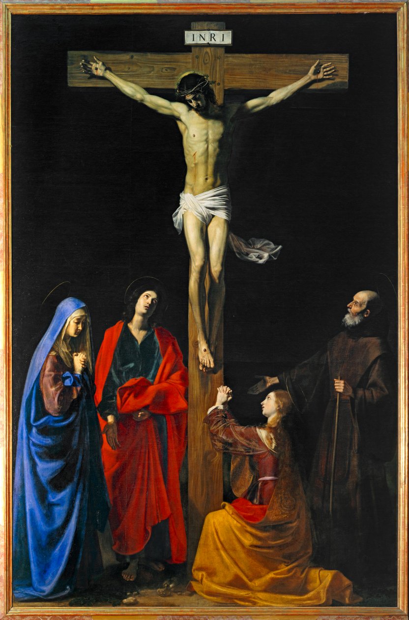 Christ on the Cross, Virgin Mary, Saints Mary Magdalene