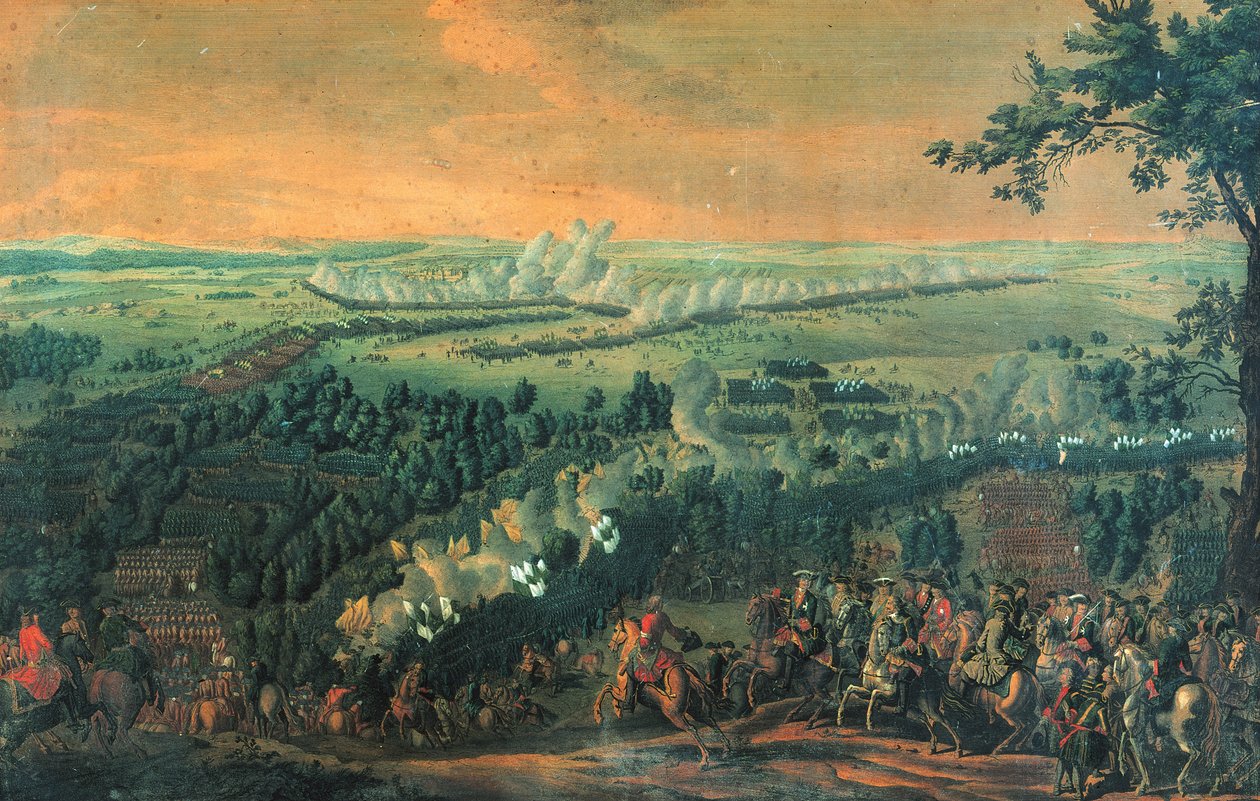 The Battle of Lesnaya by Nicolas de Larmessin
