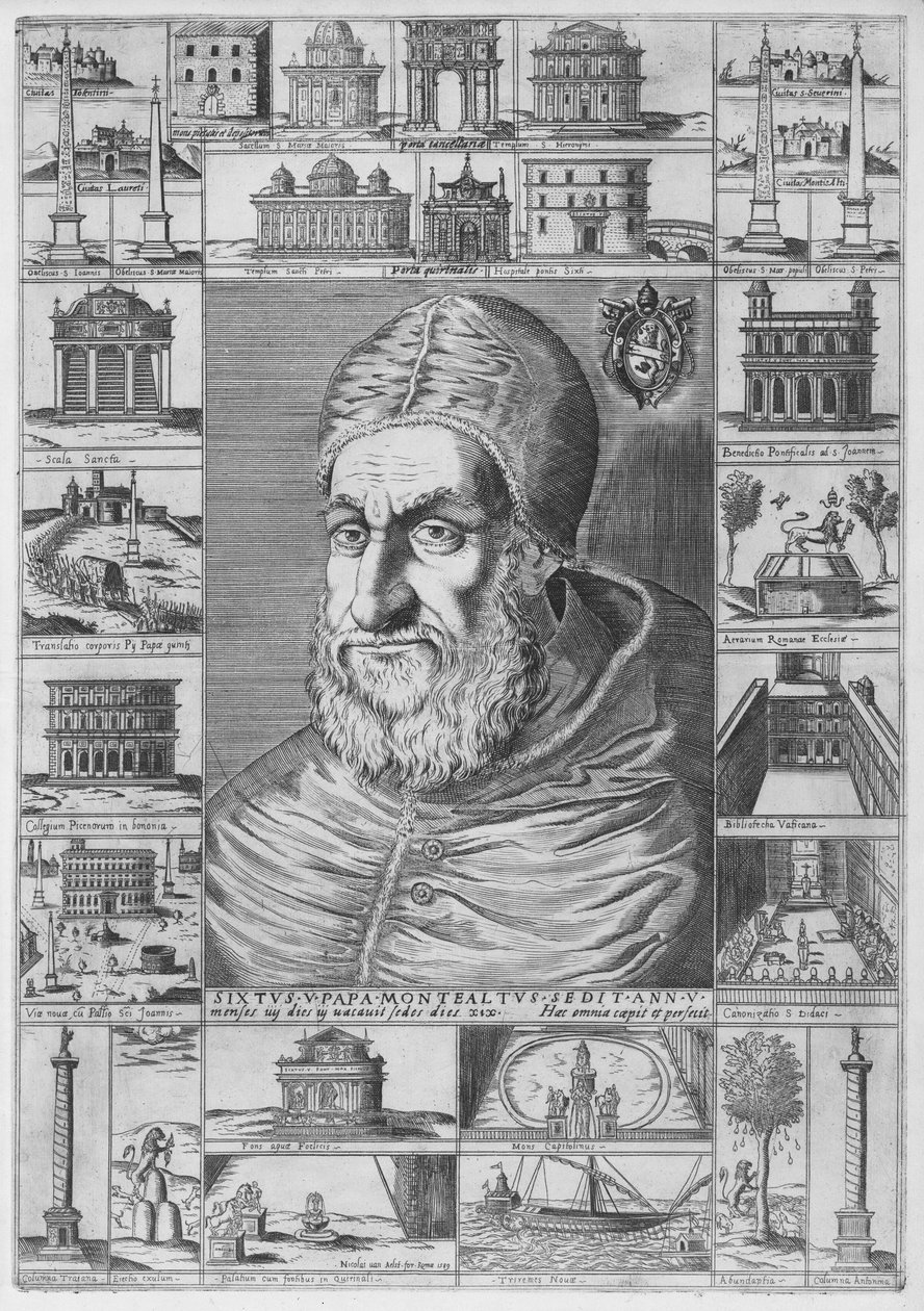 Portrait of Sixtus V, ca. 1589 by Nicolaus van Aelst