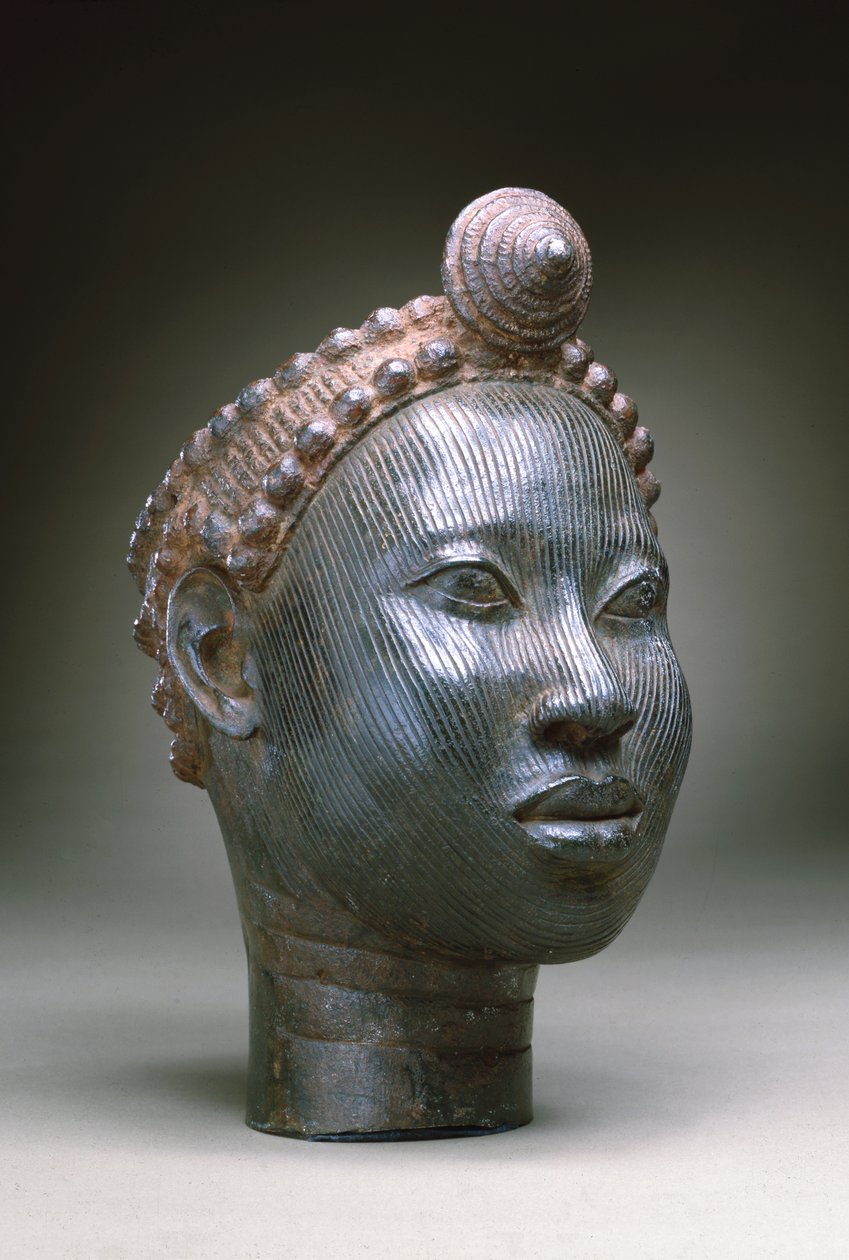 Crowned Head of an Oni, Ife by Nigerian: Fine art print