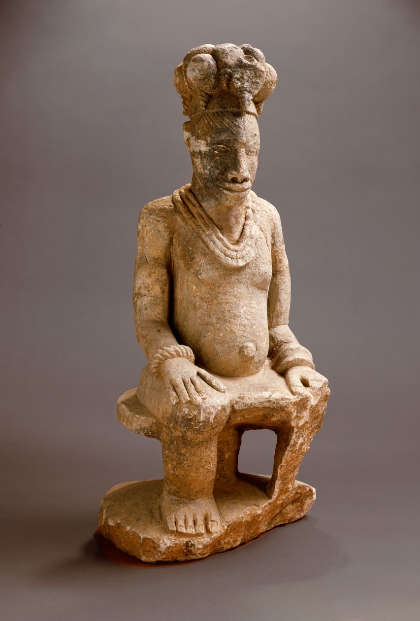 Seated figure, Esie by Nigerian: Buy fine art print