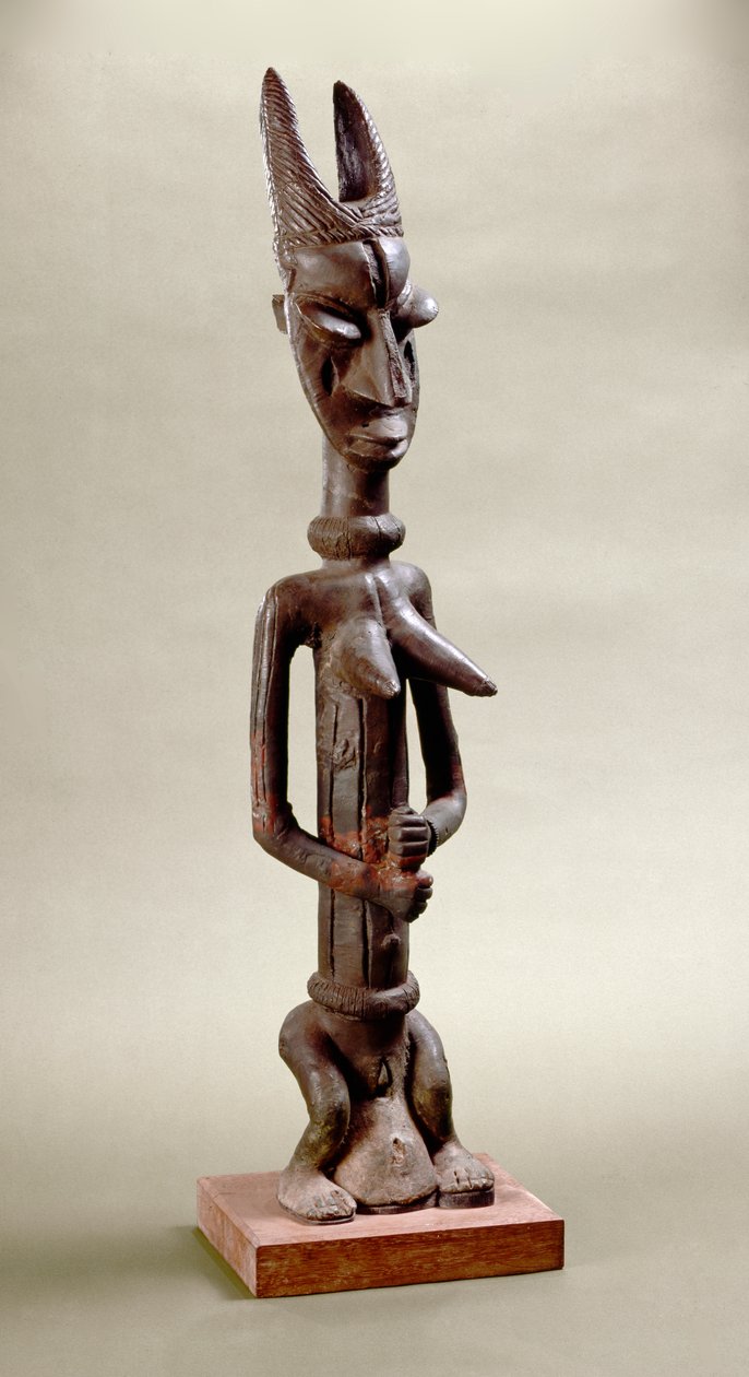 Figure of Onile, Iperu, Tsoede by Nigerian: Fine art print