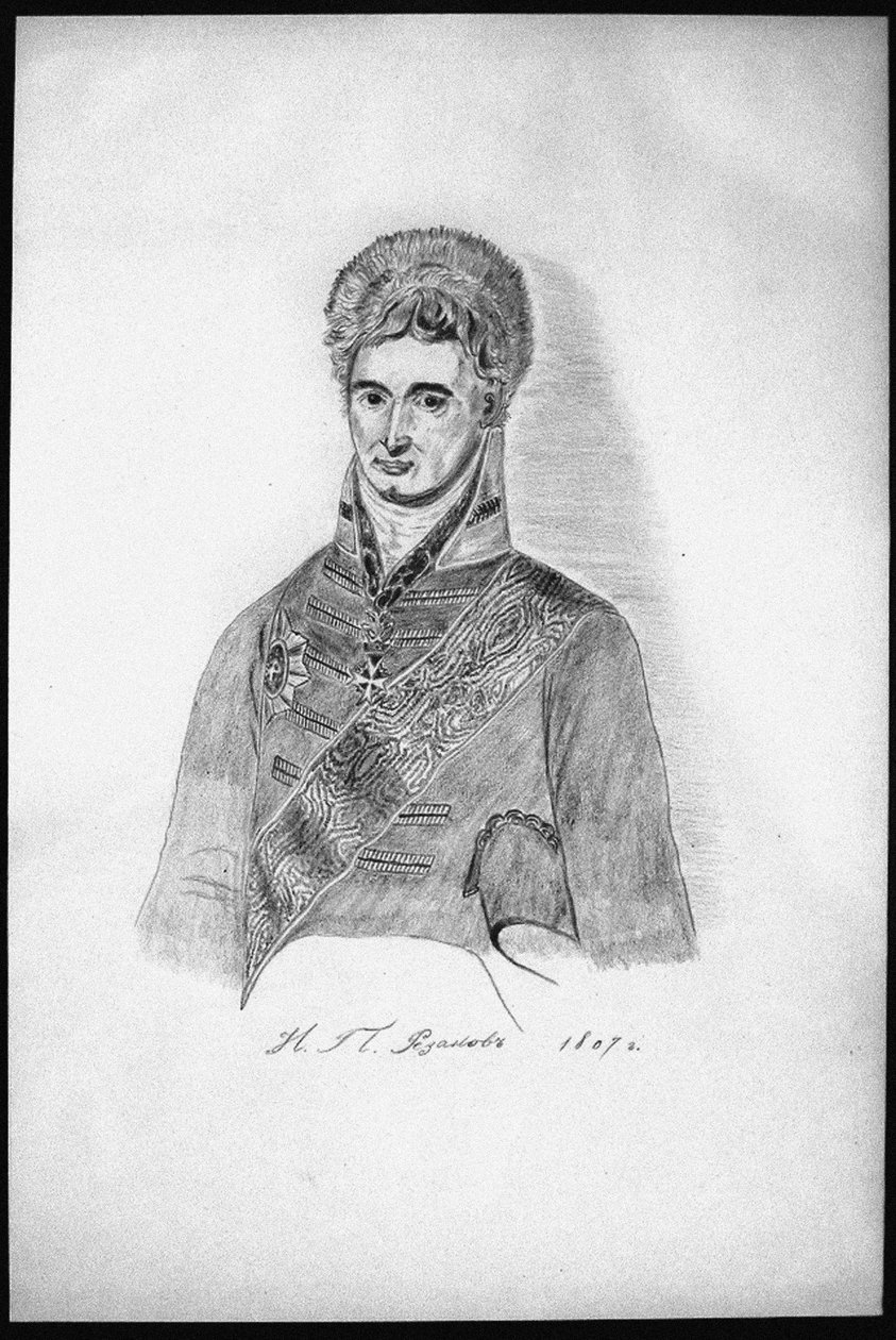 Self-Portrait Copy by Nikolay Petrovich Rezanov