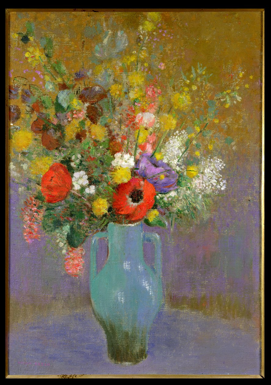 Bouquet of Wild Flowers by Odilon Redon: Fine art print