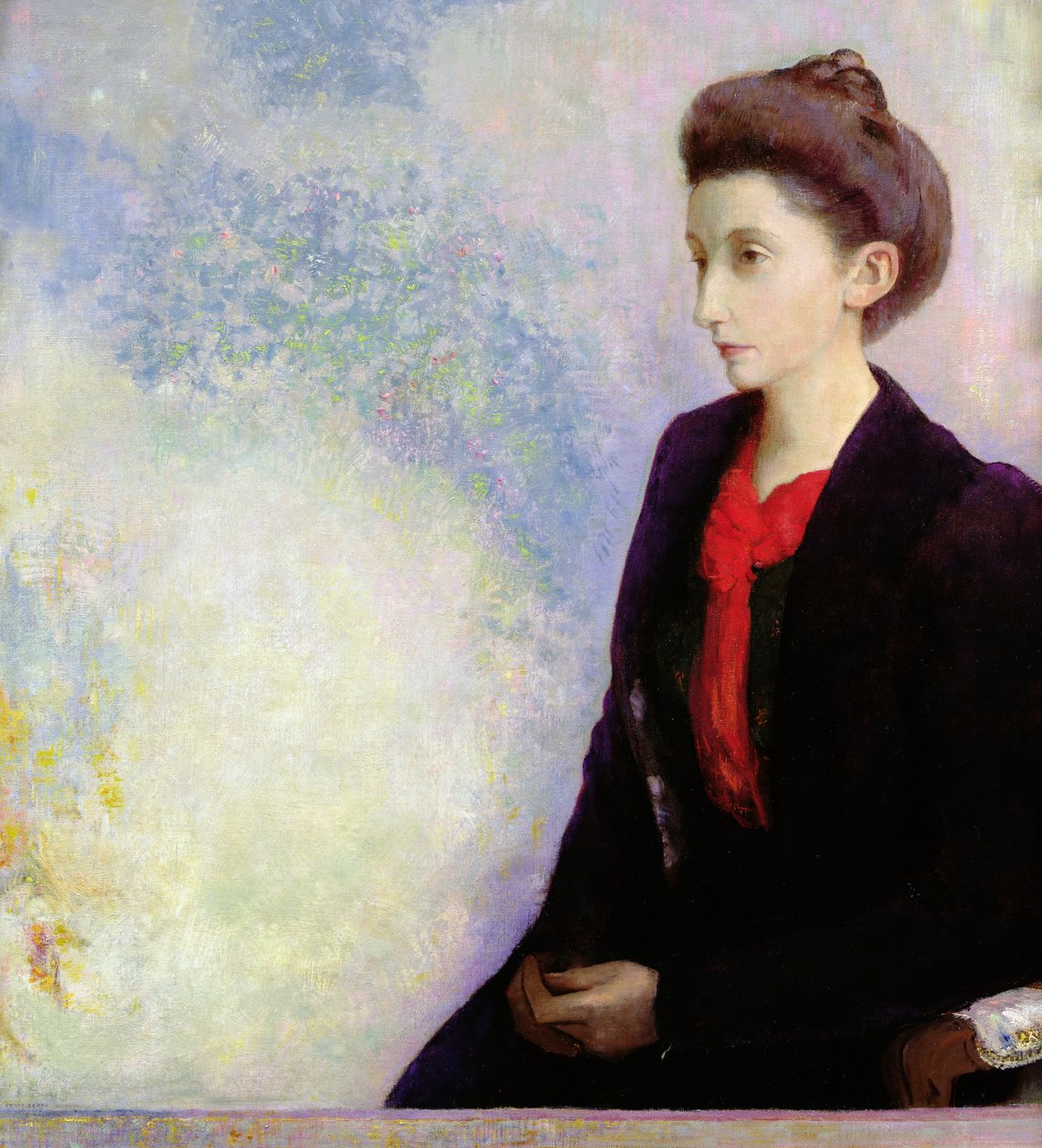 Portrait of Baroness Robert de Domecy by Odilon Redon